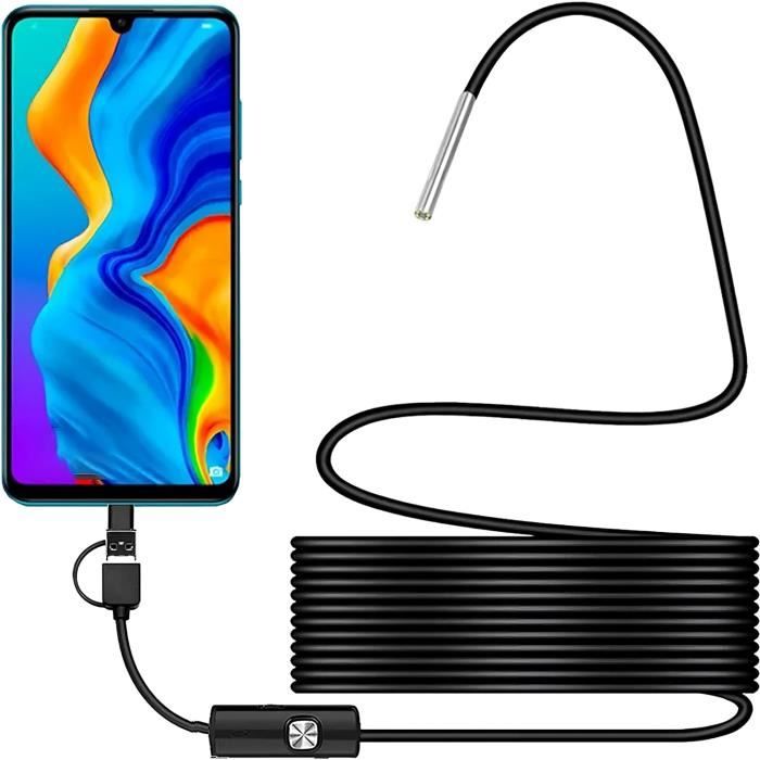 Caméra d'inspection endoscope USB-C HD pour Android 3,9 mm avec LED étanche - Cdiscount Appareil ...