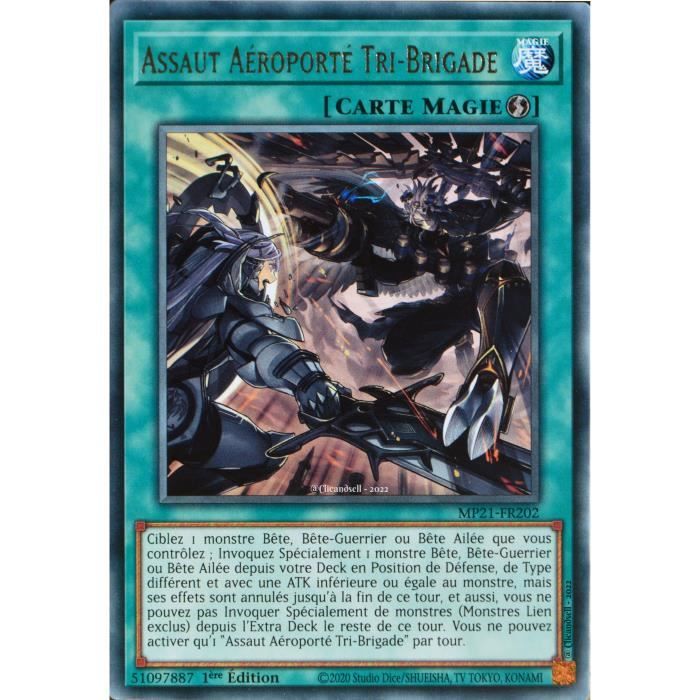 Carte YU-GI-OH MP21-FR202 Assaut Aéroporté Tri-Brigade Rare NEUF FR - Cdiscount Jeux - Jouets