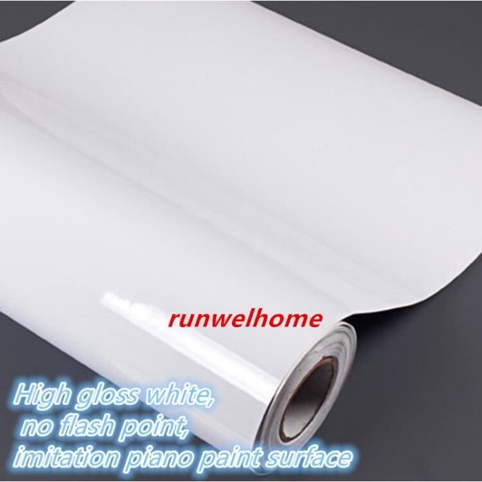 Papier peint,white golss-1mx40cm--Papier peint adhésif en marbre ...