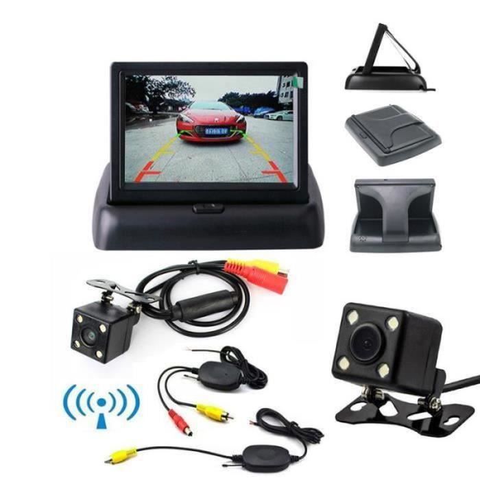 FL15318-Kit caméra de recul sans fil 4,3 pouces LCD Vue arrière de ...