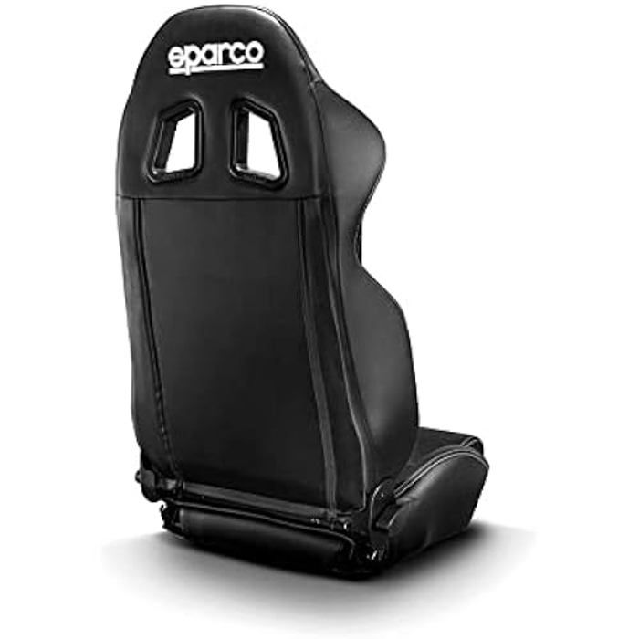 Siège Baquet - SPARCO - R100 MY22 - Skaï Noir - Piqûres Blanches ...