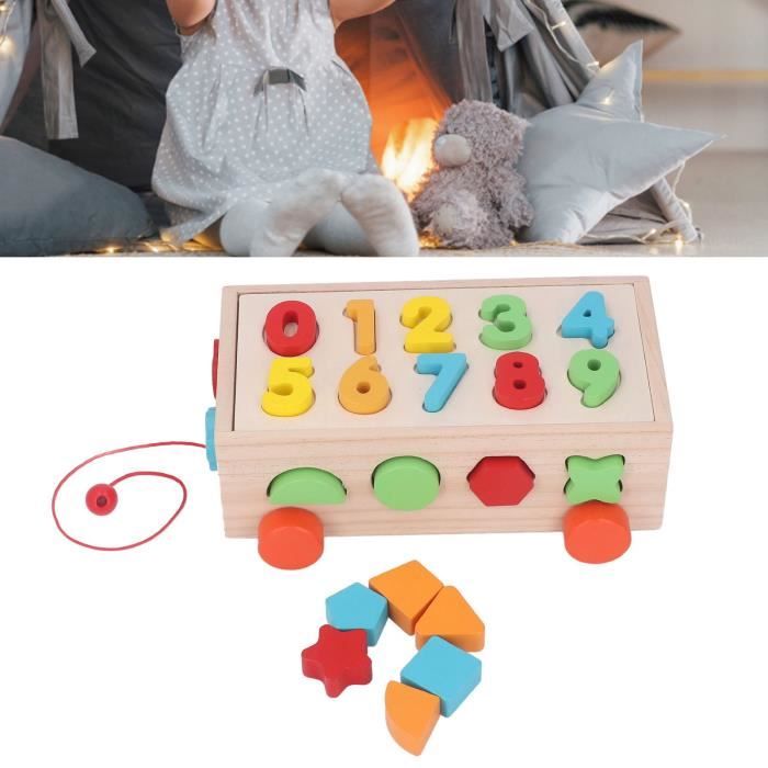 VINGVO Chariot de tri de blocs de forme géométrique Forme Géométrique ...