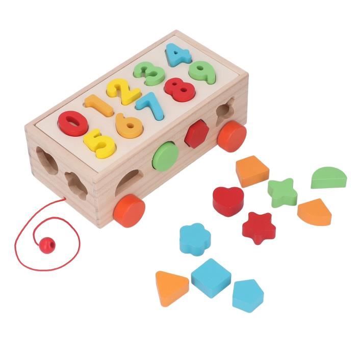 VINGVO Chariot de tri de blocs de forme géométrique Forme Géométrique ...