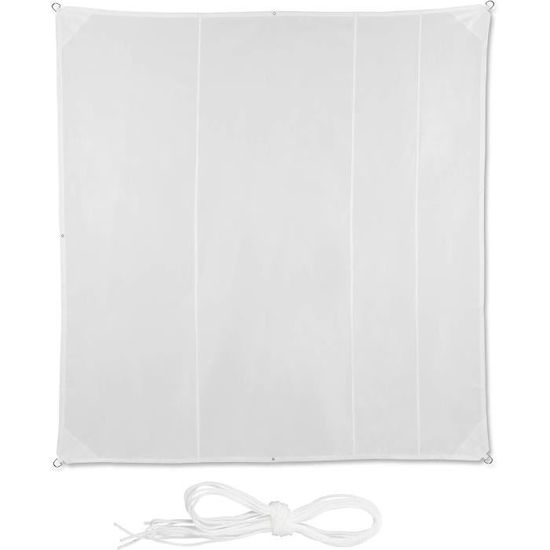 Voile D‘Ombrage Carré Diffuseur D‘Ombre Protection Soleil Balcon Jardin ...