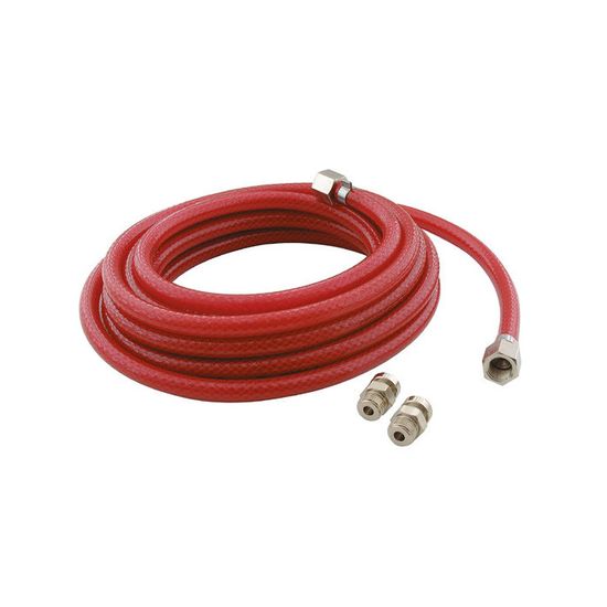 Tuyau PVC rouge 6x11 10m 1/4F + 2 embouts baïonnette Mecafer ...