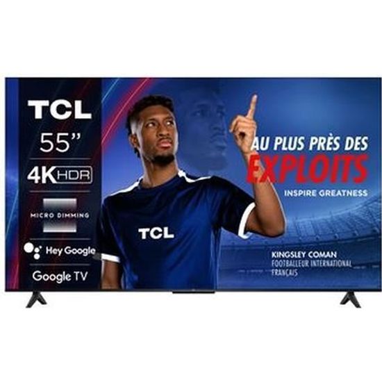 Téléviseur TCL 55P69B LED Design sans bord 60Hz 4K 139cm avec écran 139 ...