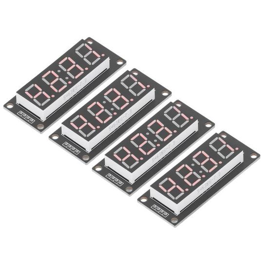 JUZ - Tableau d'affichage à LED à tube numérique à 4 chiffres Module ...