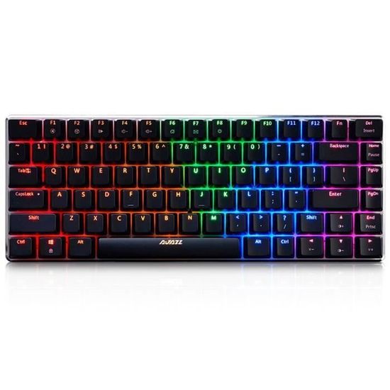 82 Clés RGB Clavier Américain Gamer Mécanique Filaire USB Rétro éclairé ...