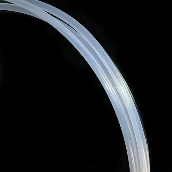 Tuyau,Clair-1m-ID 1mm x 2mm--DeliTube Tuyau Isolé Rigide, Température ...