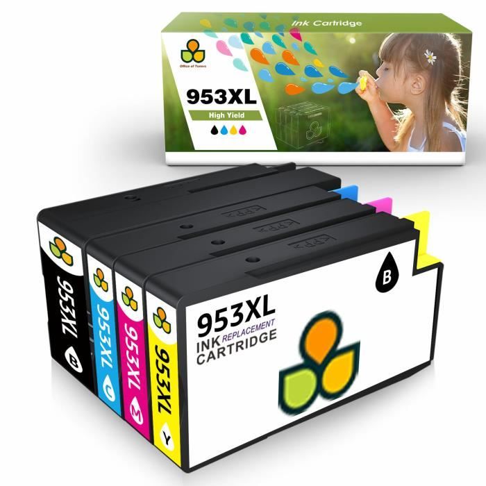 4 PACKS Cartouche Compatible pour HP 953XL pour HP Officejet Pro 7720 ...