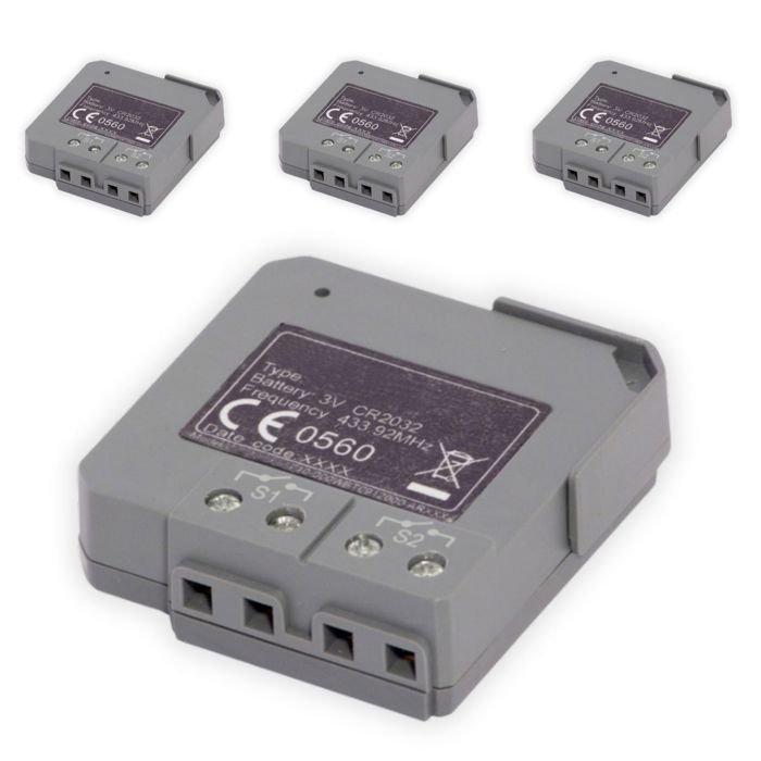 Lot de 4 micro modules pour interrupteur sans fil - portée 50m - Chacon ...