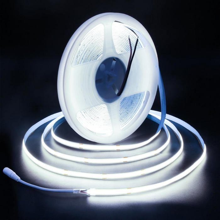 ALITOVE COB LED Strip 24V 10m Cool White 6000K Super Bright 320LED/M ...