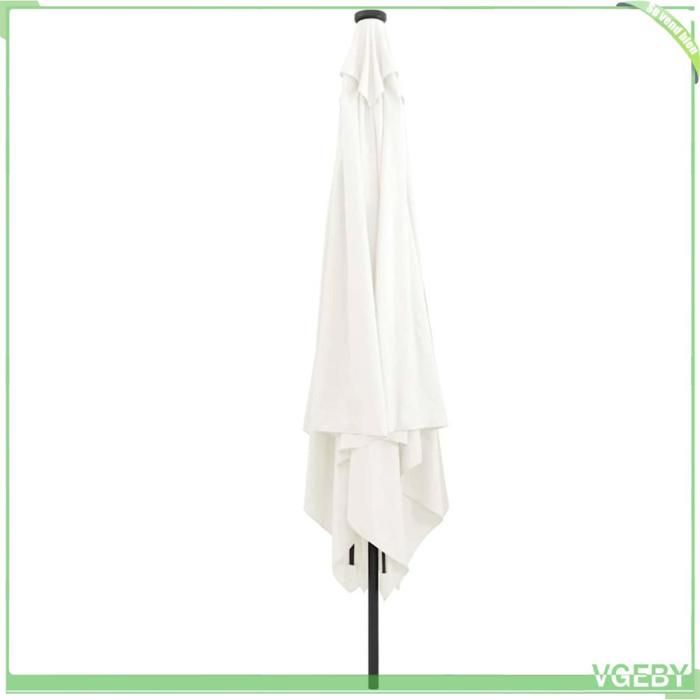 Parasol de jardin - FAFEICY - 42003660 - Sable - 295x295x245 cm - LED ...