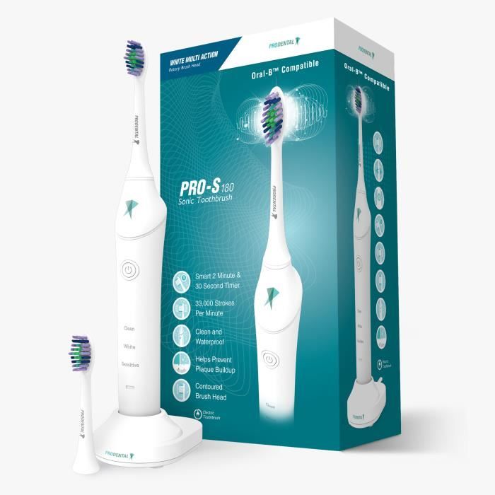 Prodental - Brosse à dents électrique Pro Sonic S-180 Multi Action ...
