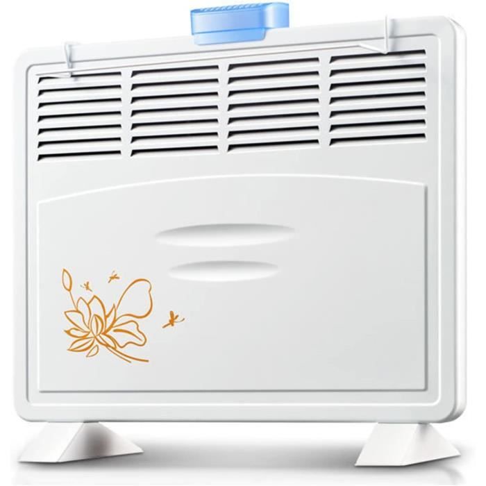 Convecteur Électrique avec Thermostat, Radiateur 1600-2000W À Économie D'énergie, Radiateur De ...