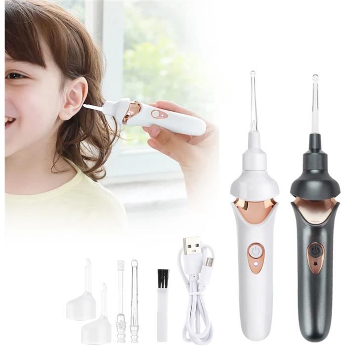 Outil de kit de Retrait de cérumen électrique, aspirateur de nettoyant ...