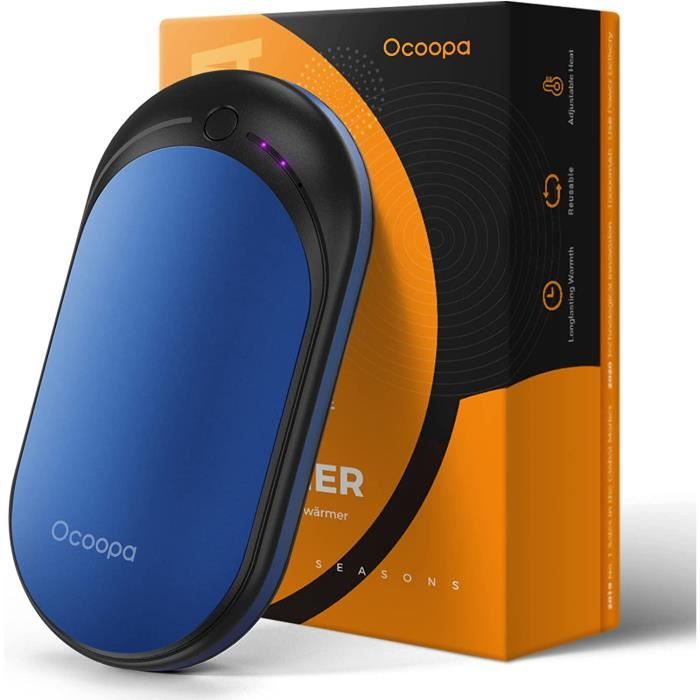 Chauffe Main Rechargeable, Simple et Double Côté Chauffage,5200mAh ...