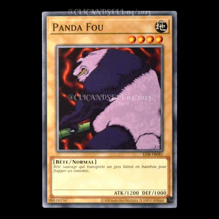 Carte YU-GI-OH LOB-FR081 Panda Fou - Cdiscount Jeux - Jouets