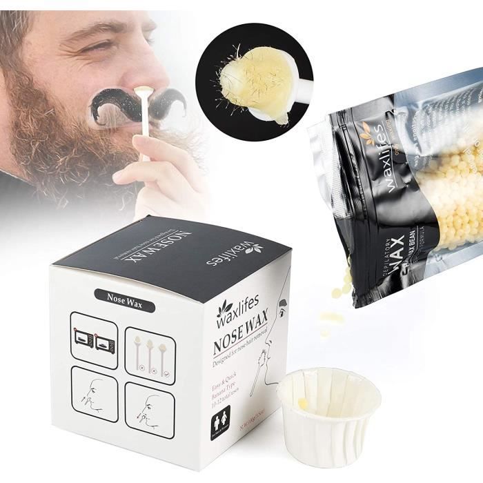 Cire Nez pour Homme Femme 100g, Kit d'épilation du Nez à la Cire d ...
