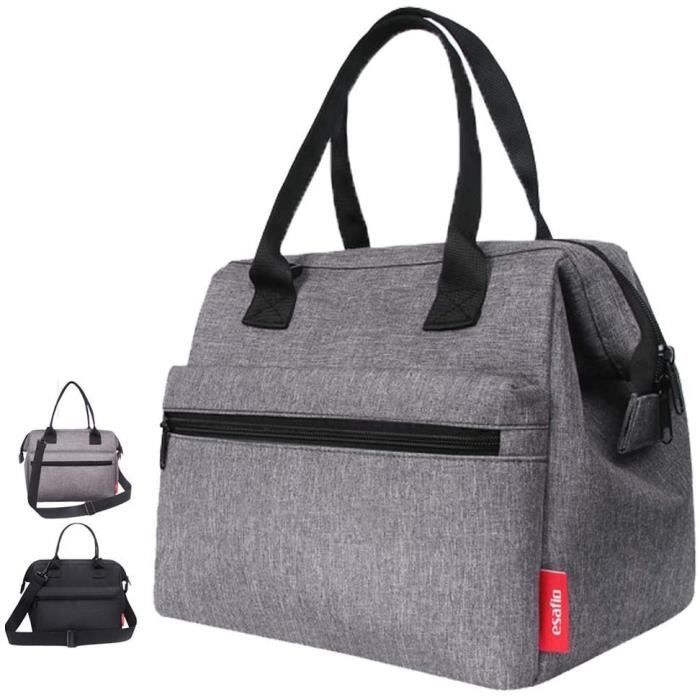 BOITE A REPAS Sac Isotherme Repas,Bureau Lunch Bag 12L Gris Glaciere ...