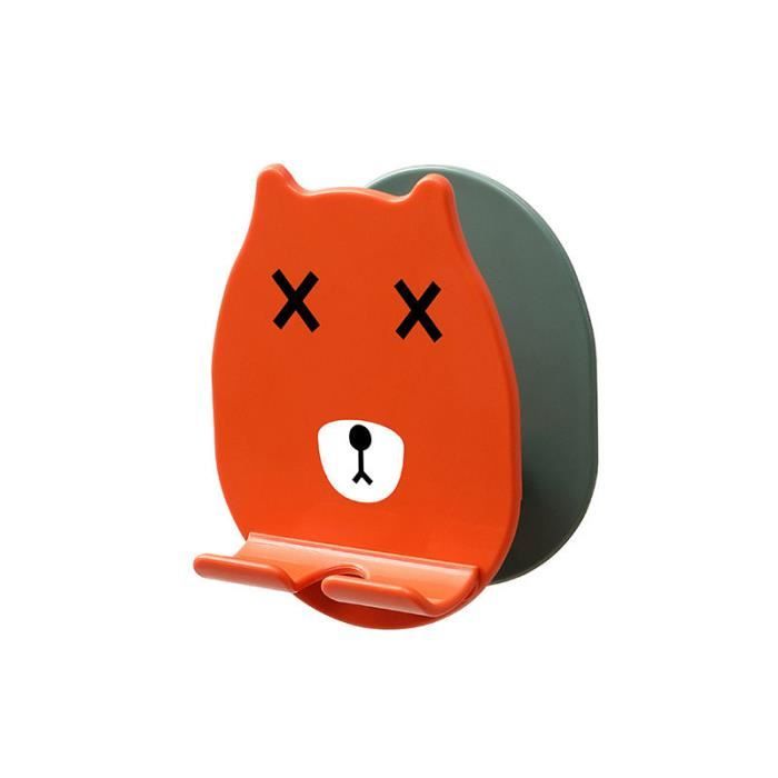 Support mural pour téléphone portable - Orange - Réglage multi-angle ...