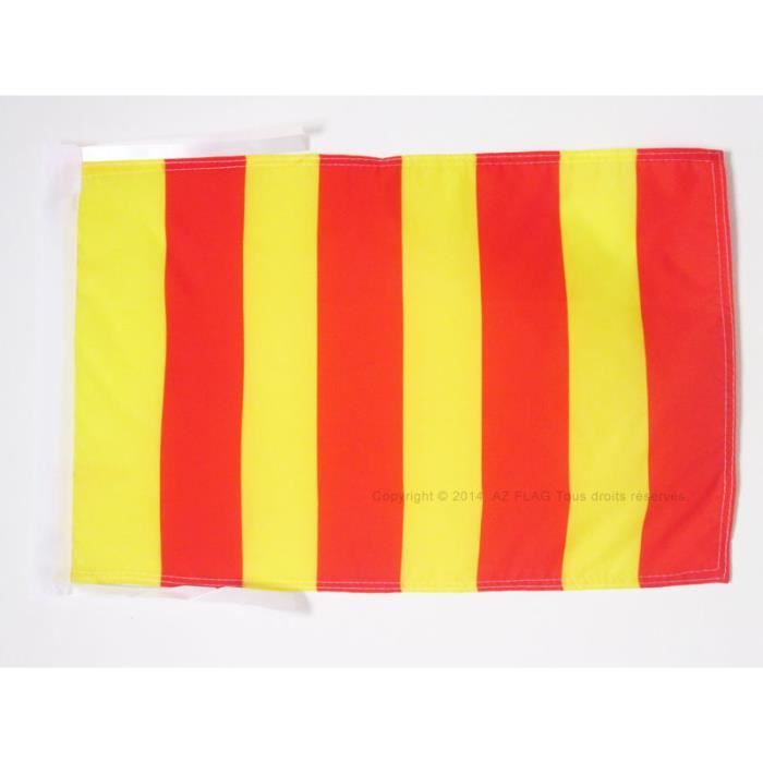 Drapeau Commissaire de course Rouge et jaune 45x30cm - changement d ...