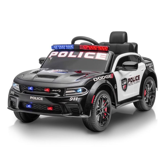 Playkin- DODGE CAR - Voiture couleur noir electrique 12V batterie ...