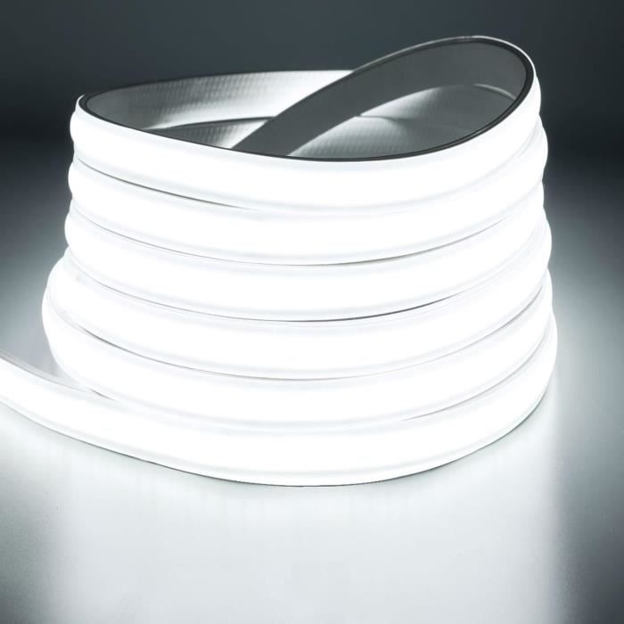 Ruban Led 2M Blanc Froid Ip65 Étanche Grande Flexibilité Bande 220V ...
