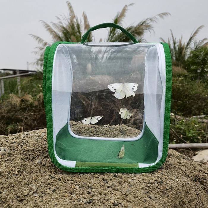 Insect Breeding Cage Full Transparent Observation Critter Cage Portable ...