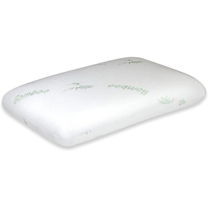Oreiller Ergonomique En Mousse À Mémoire De Forme Et Housse En Viscose ...