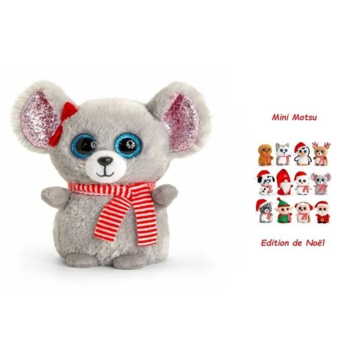 Peluche - Keel Toys - Mini Motsu - Noël 2022 - 10 cm - Gris - Mixte ...
