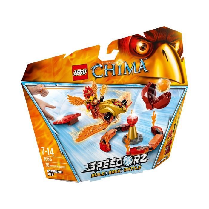 LEGO Chima 70155 Fluminox Challenge : tour de feu - Cdiscount Jeux - Jouets