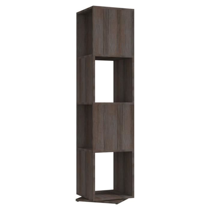 Armoire rotative Gris-chêne Sonoma 34,5x34,5x75,5 cm Aggloméré ...