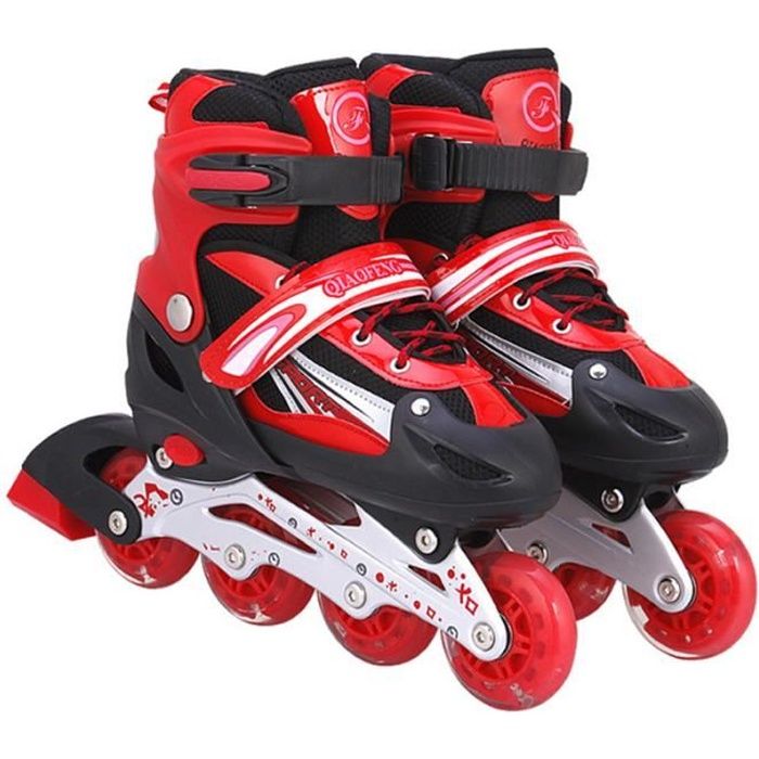 Roller Inline débutant PVC - Réglable du 38 au 41- Adolescents enfants ...