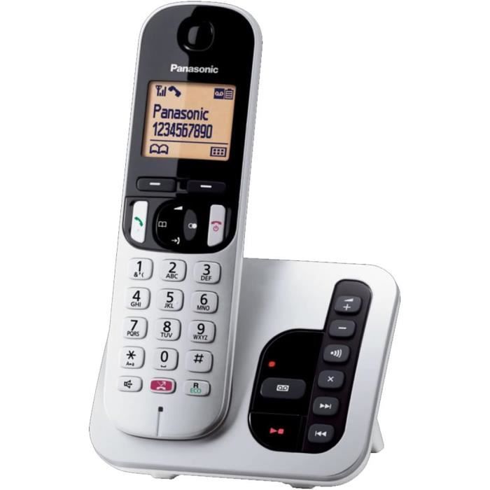 Panasonic KX-TGC260JTS Téléphone sans Fil numérique avec Messagerie téléphonique,Mains Libres ...