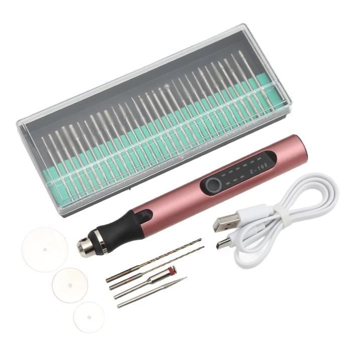 Qiilu Outil de gravure Stylo de gravure Portable sans fil charge 3 ...