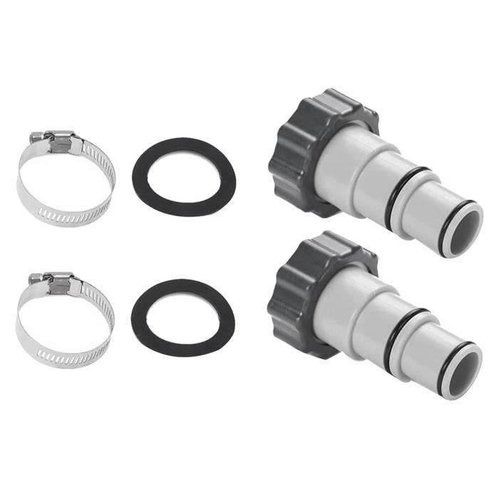 2PCS Pool Threaded Connection Pumps Conversion Adapter for Intex Pool ...