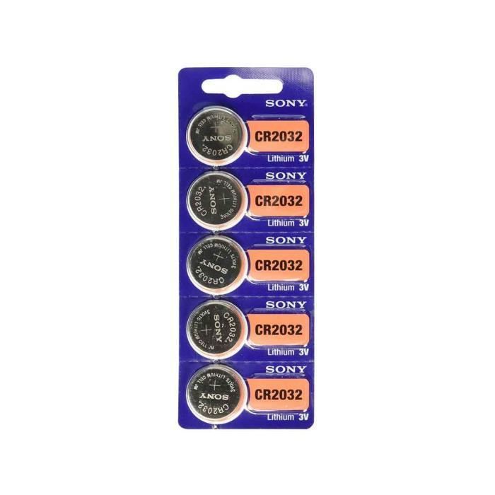 Sony Piles bouton CR2032 au lithium (Pack de 5) - Cdiscount Bricolage