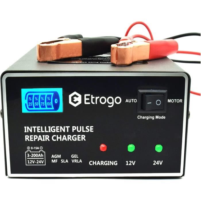 Etrogo Chargeur de Batterie de Voiture 12V 24V 10A Chargeur de Batterie ... Etrogo Chargeur de Batterie de Voiture 12V 24V 10A Chargeur de Batterie ...