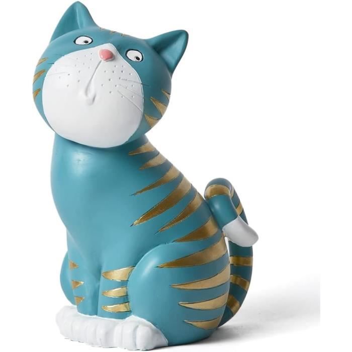 SEINHIJO Chatte Statue Cadeau Chat Décoration Animal Figurine Décor ...