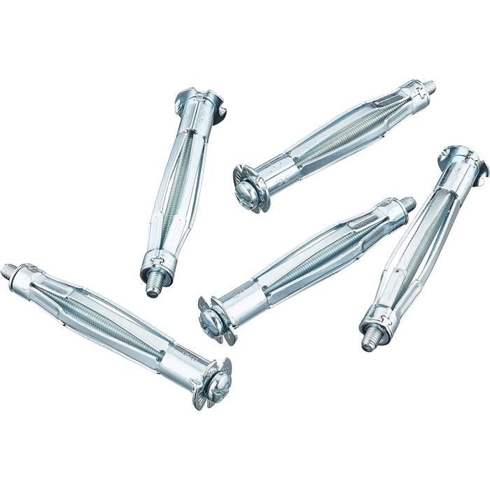 Molly Chevilles Métalliques à Expansion avec Vis M5 Ø 5 x 75mm Jeu de ...