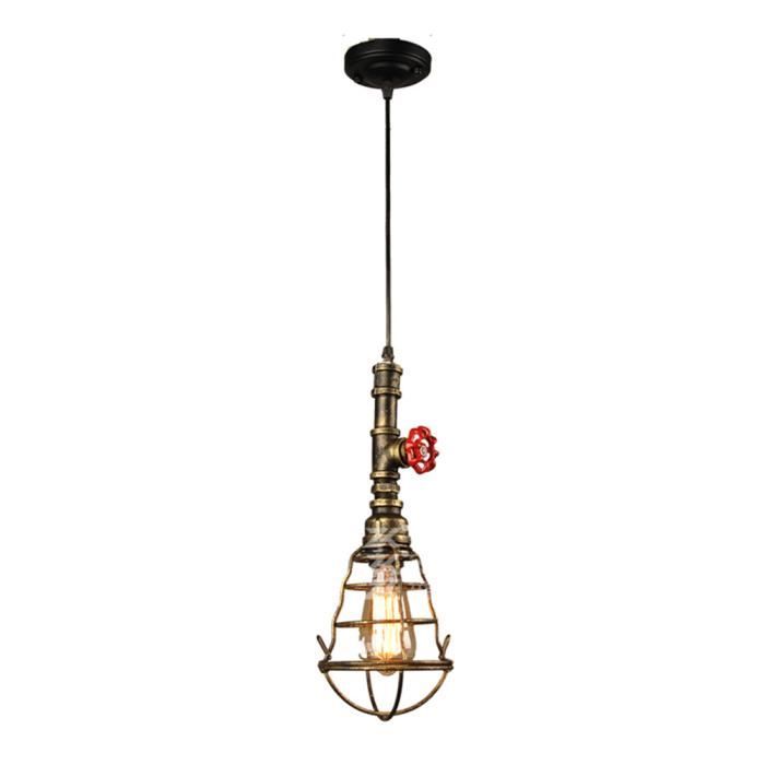 Retro Industriel Lustre Suspension abat-jour Plafonnier lampe de plafond E27 Pour salle à manger ...