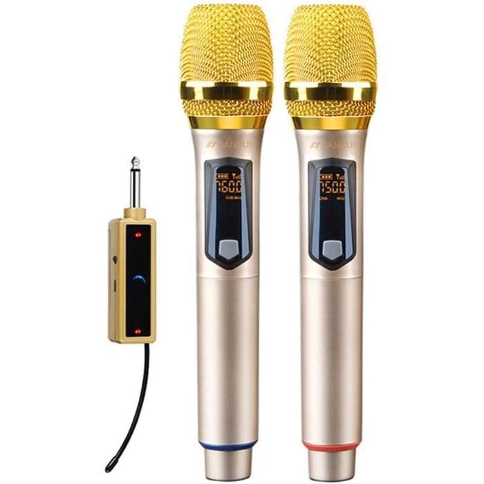 Système De Microphone Dynamique Sans Fil Avec Mini Récepteur Portable ...