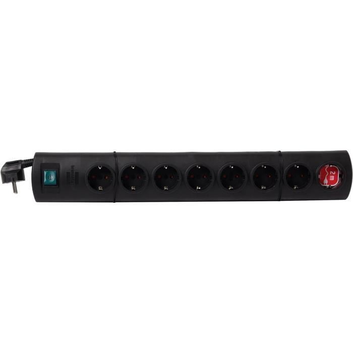 Primera Line Barre Multiprise X 8 2 0 M Noir Import Allemagne F2162
