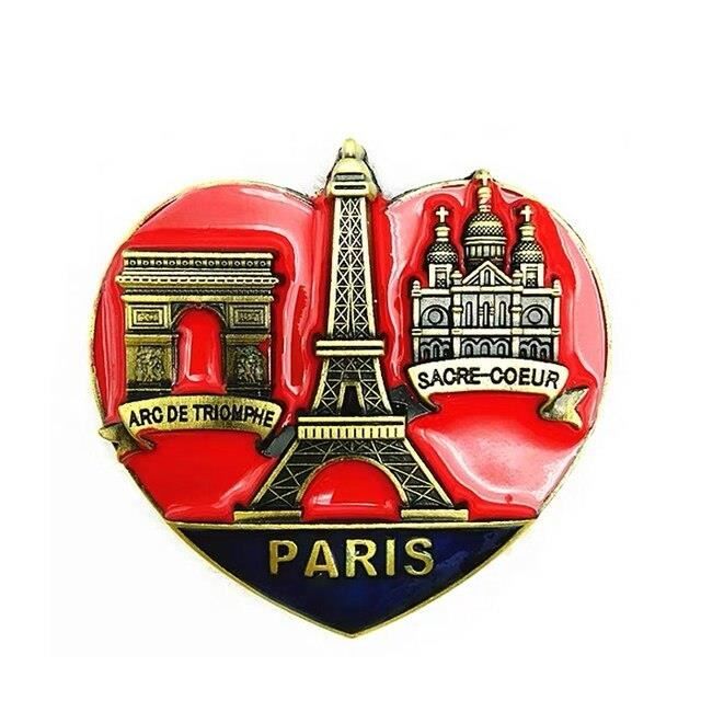 MAGNETS,French panorama 3--Autocollant magnétique métallique pour ...