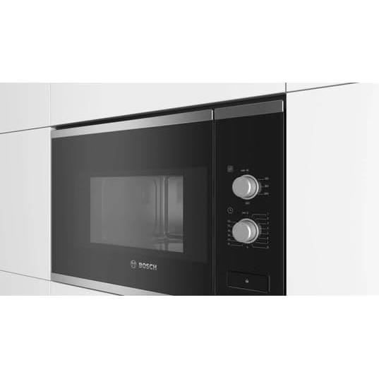 Bosch Bfl520Ms0 Série 4 - Micro-Ondes Intégrable, 60 X 38 Cm, 21 Litres ...