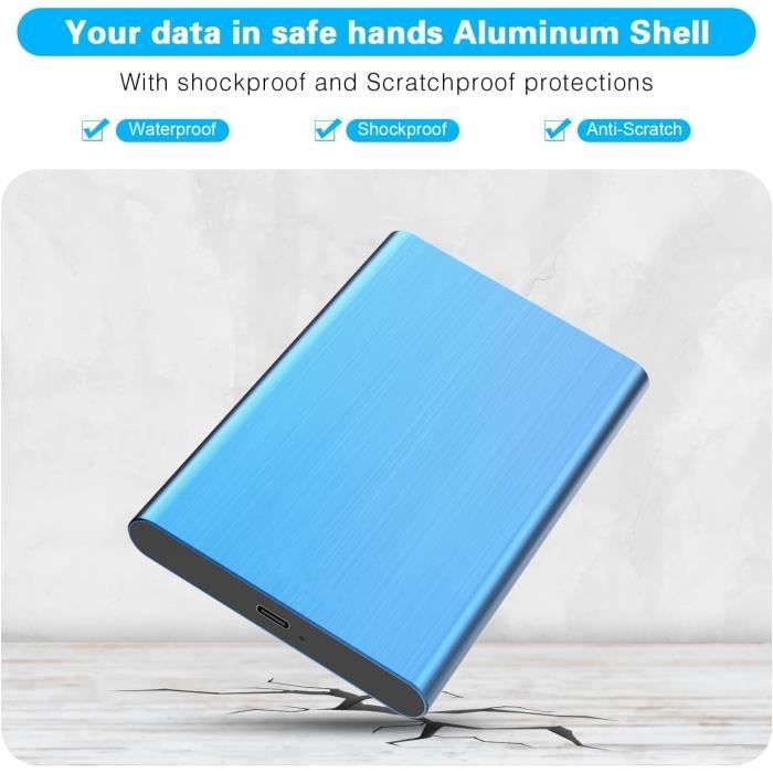 Disque Dur Externe - Usb Disque Dur Externe Ultra Fin Sata 2.5" 2To ...
