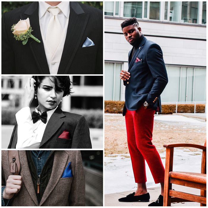 Cravate et Noeud Papillon Rouge - Hommes - Ensemble de cravates ...