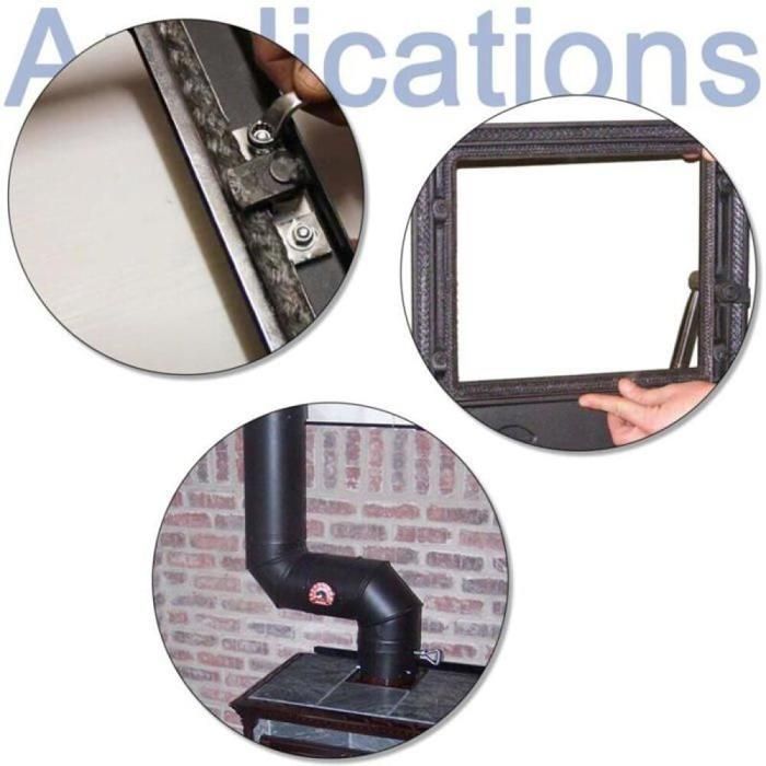 Joint insert cheminée - ULISEM - Auto-adhésif - Résistant à la chaleur ...