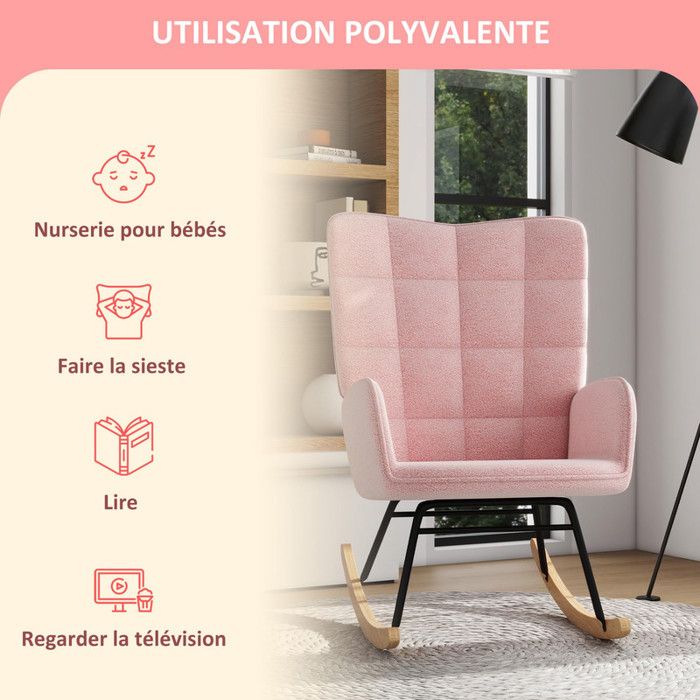 Fauteuil à bascule, rocking chair, fauteuil allaitement, chaise a ...